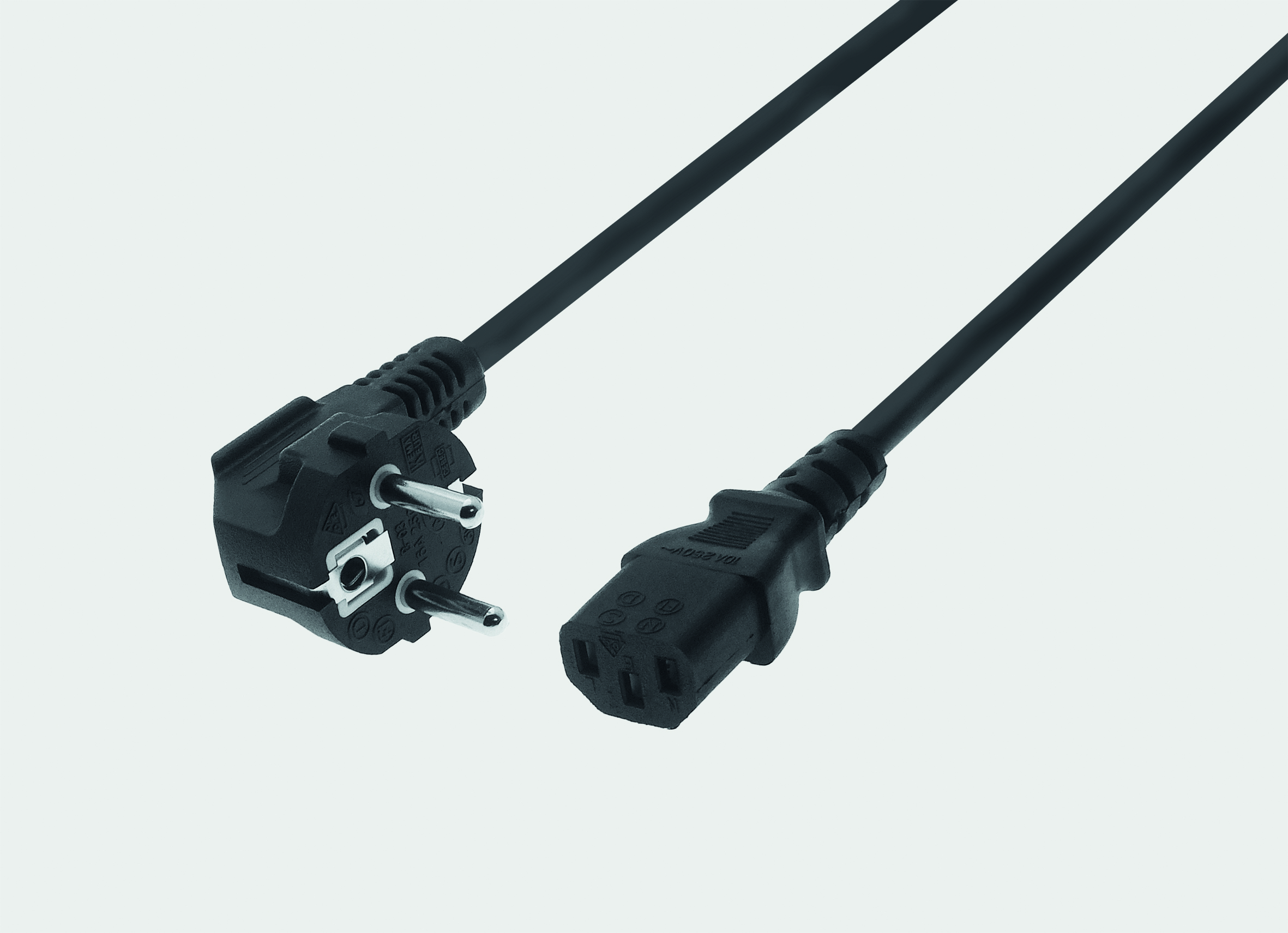 Power Cable CEE7/7 90° / C13 180° - black by TTL | MISUMI online shop ...
