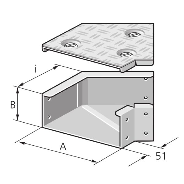 Automobile-Trunking, Bend, Cover Flush incl. Channelled Sheet Covering ...